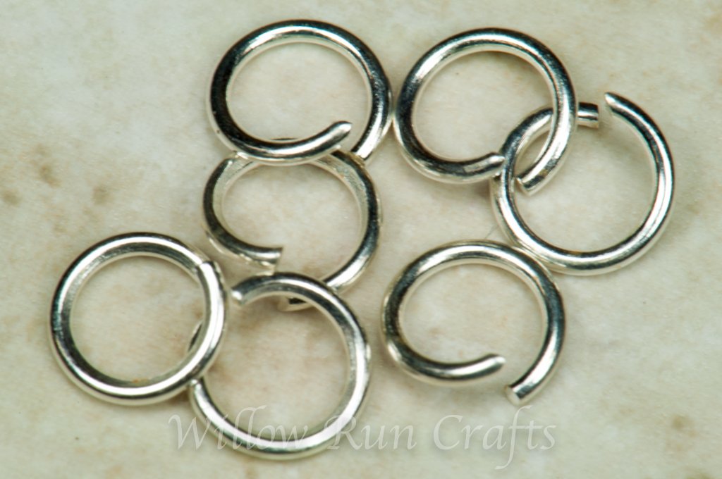6mm Silver Plated Jump Rings – Willow Run Crafts